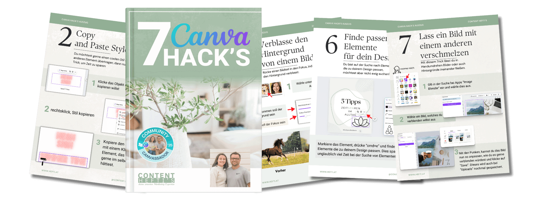 Auszug Canva Hacks - Content Hefti´s